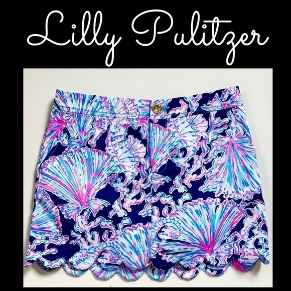 Lilly Pulitzer | Shorts | Lilly Pulitzer Collette Shells Bells Skort ...